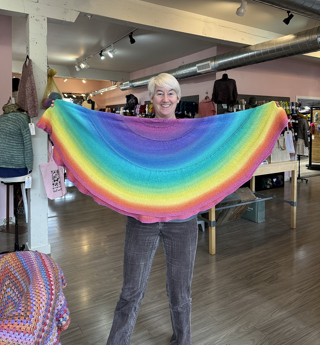Shop sample: Planispiral Shawl – Knot Another Hat