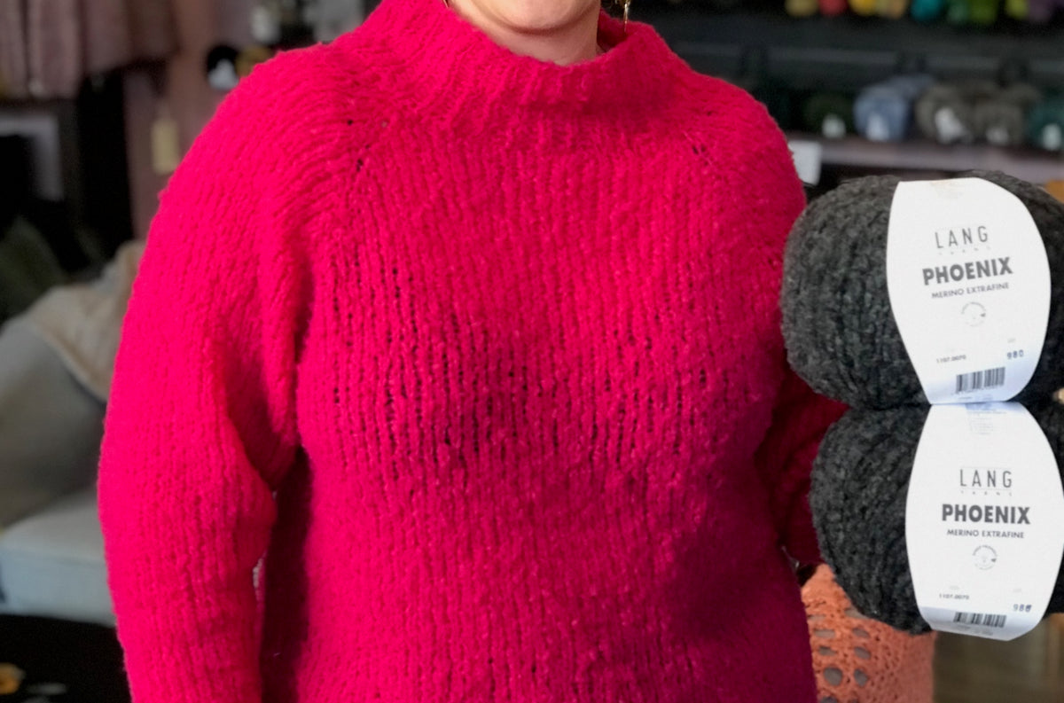 Shop Sample: Lang Phoenix pullover – Knot Another Hat